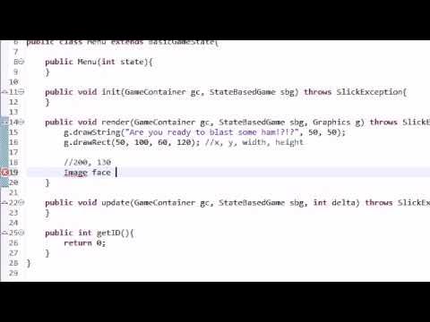 Java Game Development with Slick 9 Working with Images YouTube - YouTube