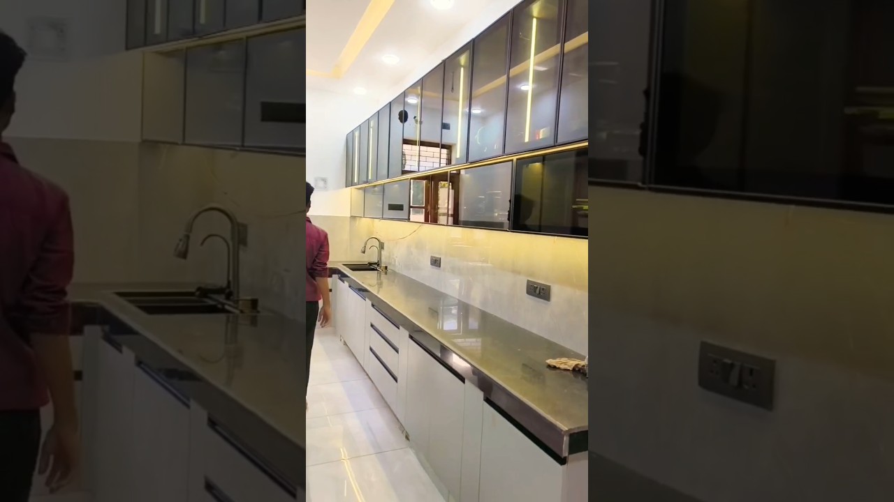Modular kitchen design#full modular kitchen#howtomakekitchenworkeasier#kitchen - YouTube