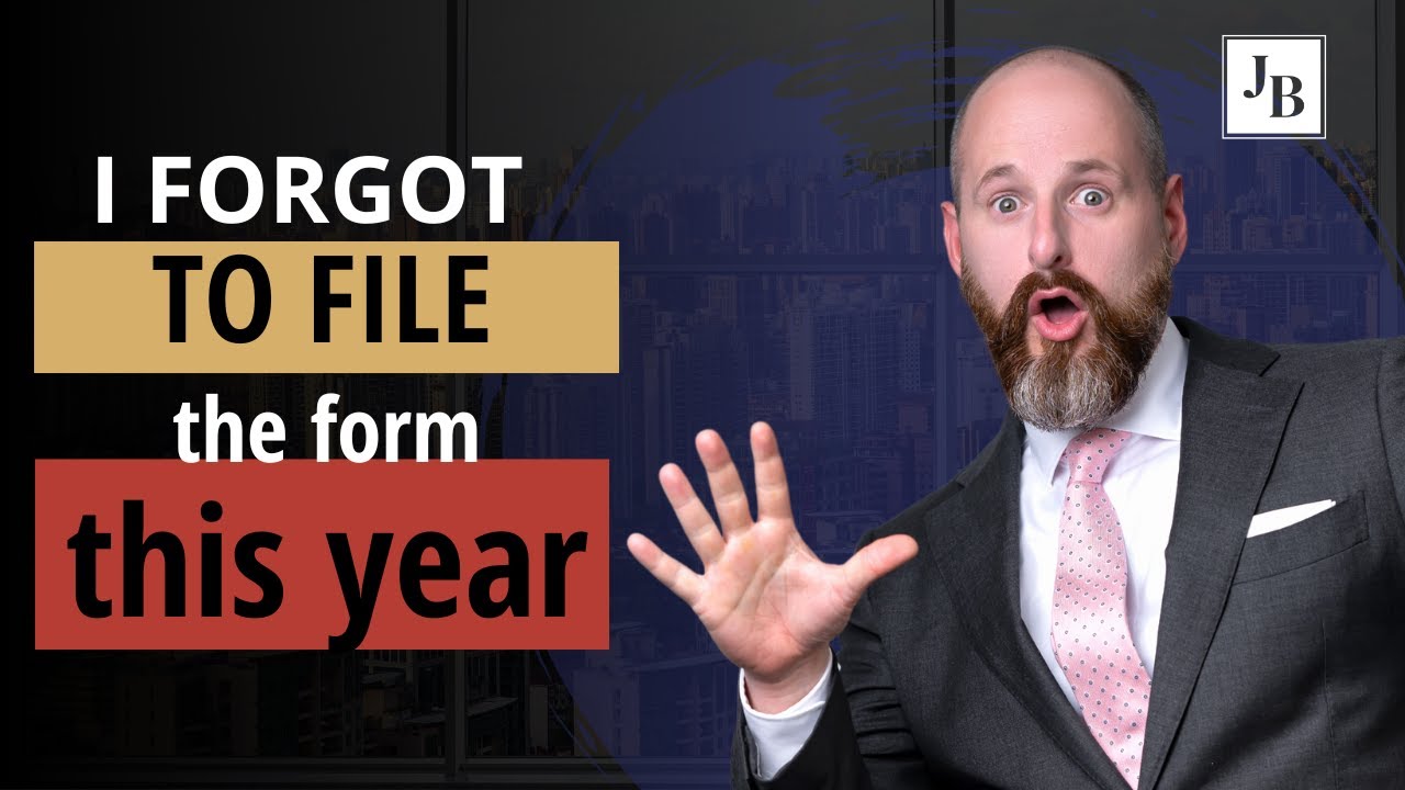 I forgot to file a form this year, can I avoid the penalty if I file it ...