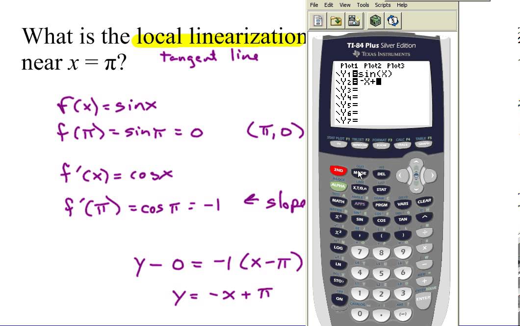 Local Linearization section 3 9 - YouTube