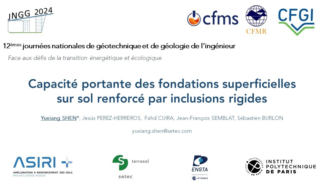 Capacité portante des fondations superficielles sur sol renforce par ...