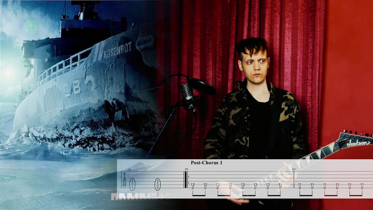 Rammstein : Benzin Guitar Tab Tutorial - YouTube