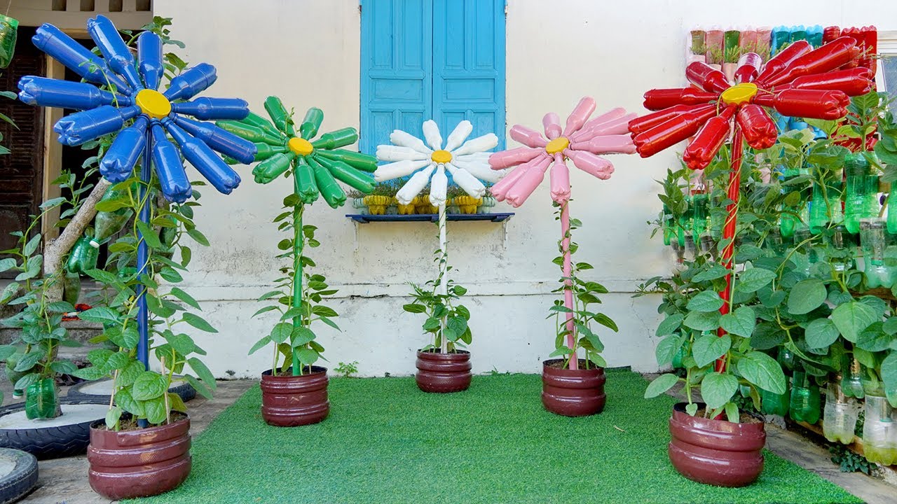 Amazing Garden Art from Recycling Plastic Bottles | Vegetable Garden ...