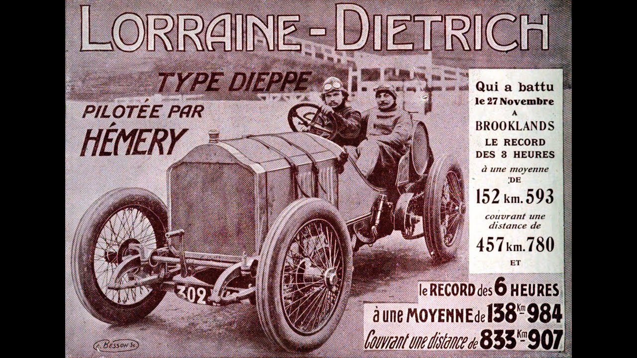 1905 Lorraine Dietrich CR2 Two Seater Sports Racer first drive ...