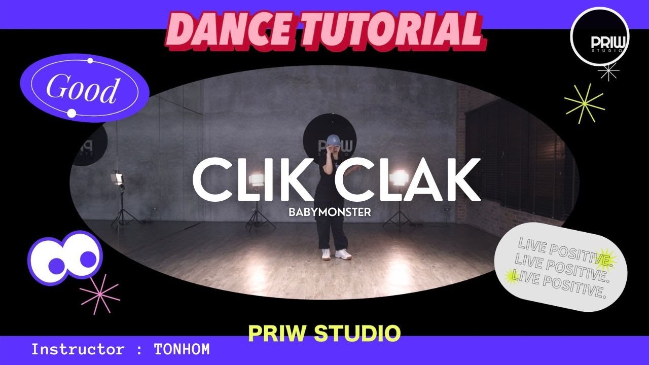‘CLIK CLAK’ - BABYMONSTER | Dance Tutorial | Mirrored | Covered by Priw Studio - YouTube