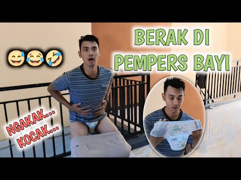 BERAK DI PEMPERS BAYI - BERAK SUPER GABUT