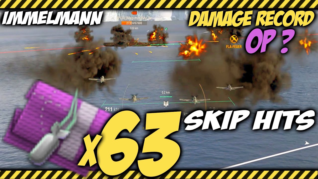 Max Immelmann Damage Record // 63 skip bomb hits - YouTube