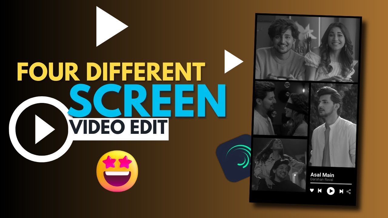 Four Different Screen In One Frame Video Editing - Alight Motion # ...