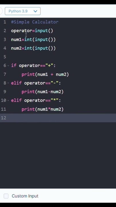 Simple Calculator Python Python Code Coding Ccbpnxtwave Programming Youtube 6337