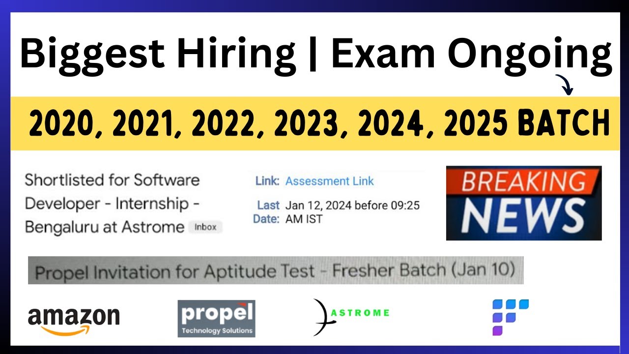 Biggest Hiring Exam Ongoing Astrome Gartner Meritshot 2020 2021 2022 2023 2024