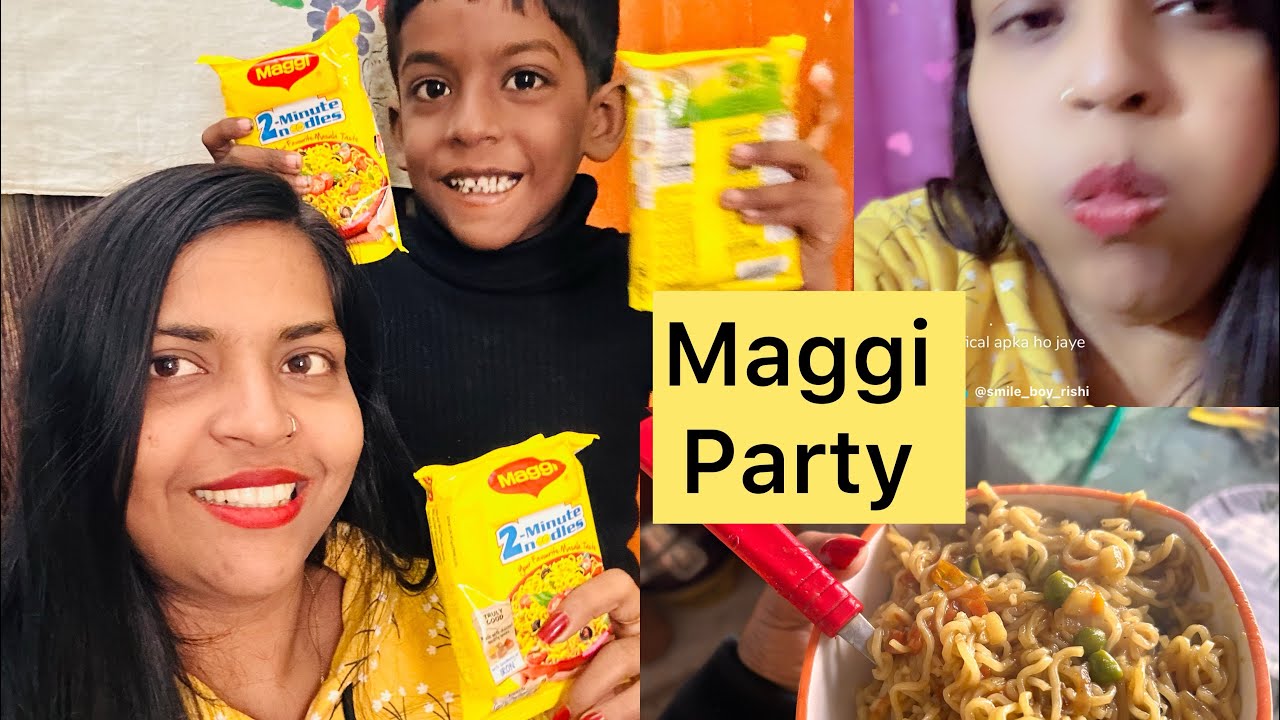 Sunday special Maggi party #shreyakavlog1m #dailyvlog #maggi - YouTube