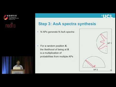 NSDI '13 - ArrayTrack: A Fine-Grained Indoor Location System - YouTube