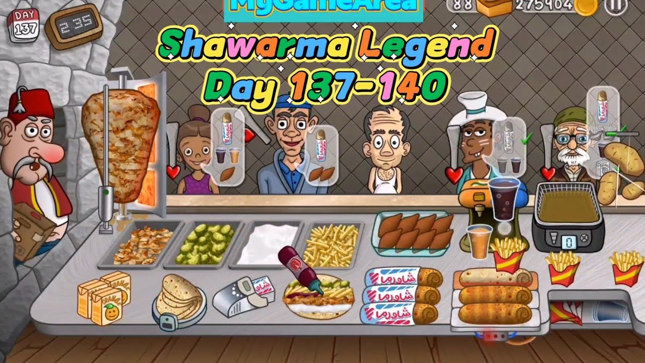 【Legend Shawarma】Day 137-140 沙威玛传奇 #shawarma #games - YouTube