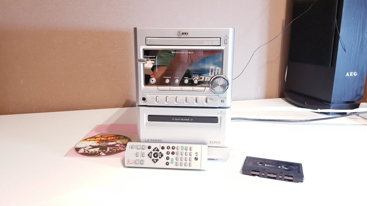 LG LX-M340 X Digital Hi-Fi Micro Compnent System, MP3/CD-R/RW Compact Disk Cassette Receiver ...
