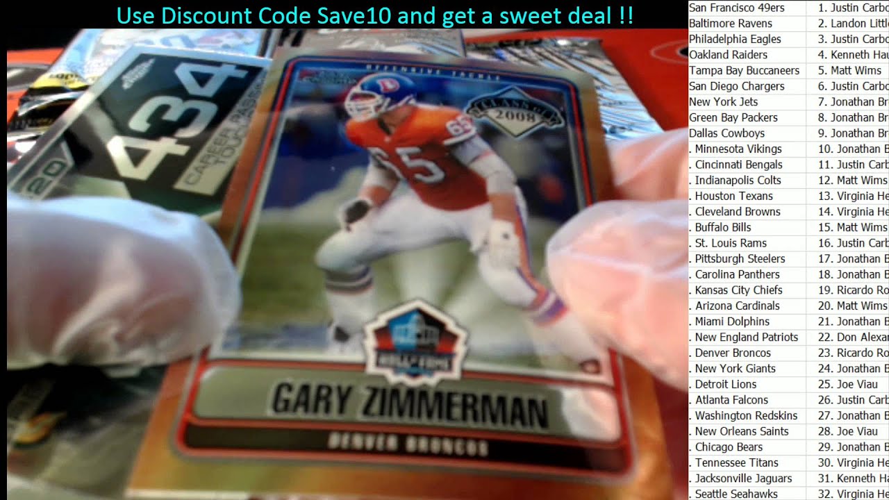 2008 Topps Chrome Football ID 7612 - YouTube