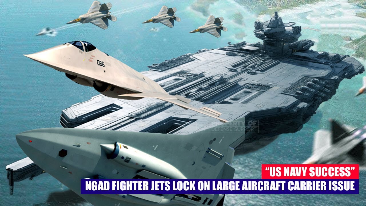 Shoked! NGAD Fighter Jets lock on Large Aircraft Carrier Issue - YouTube