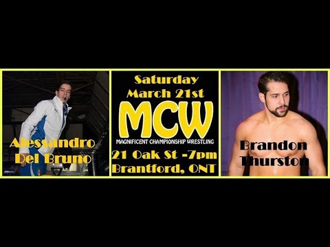 Brandon Thurston vs Alessandro Del Burno - MCW - Brantford - YouTube