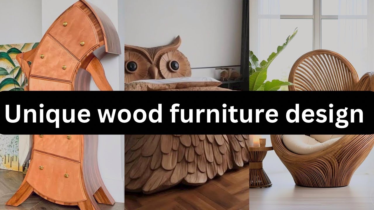 Unique wood furniture design - YouTube
