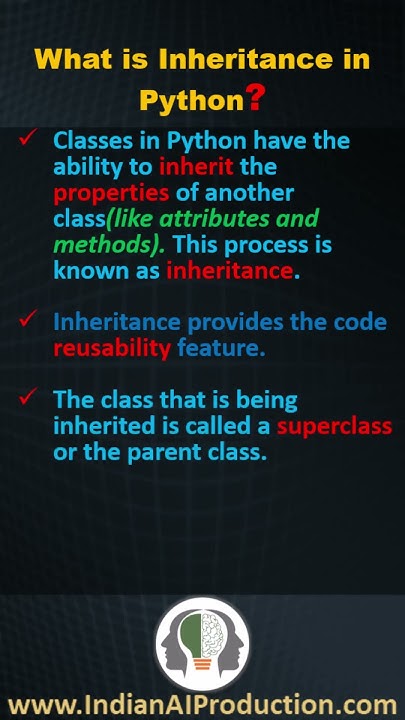 #27 What is Inheritance in Python | Python Interview Questions and Answers | Shorts - YouTube
