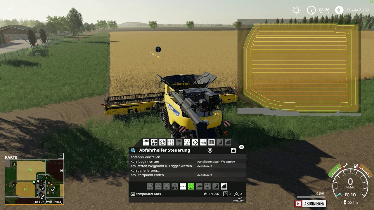 LS19 Courseplay Tutorial 002 - Dreschen mit Courseplay UHD 4K 60fps ...