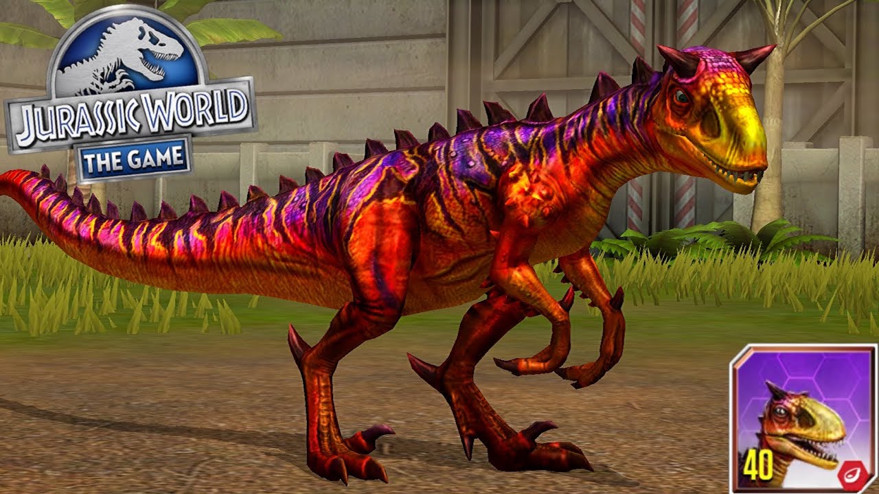 Jurassic World The Game Ep244 Carnoraptor Lv Max Youtube