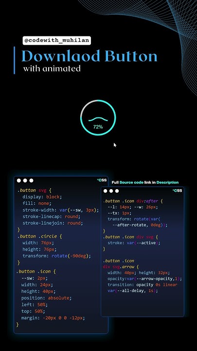 Download Button Pure Css Codewith Muhilan Css Coding Youtube