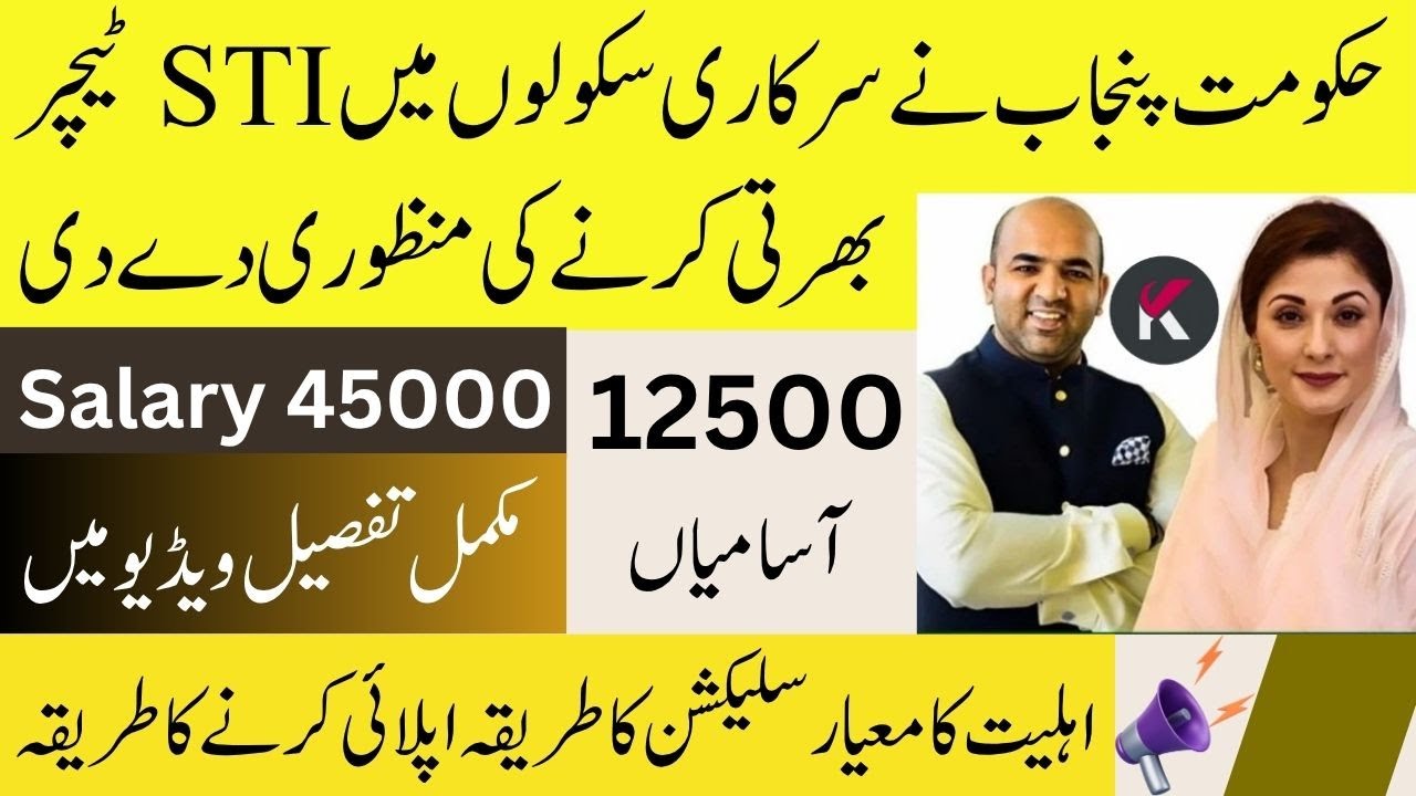 STI Jobs 2025 How To Apply Online | STI Jobs 2025 in Punjab | School ...