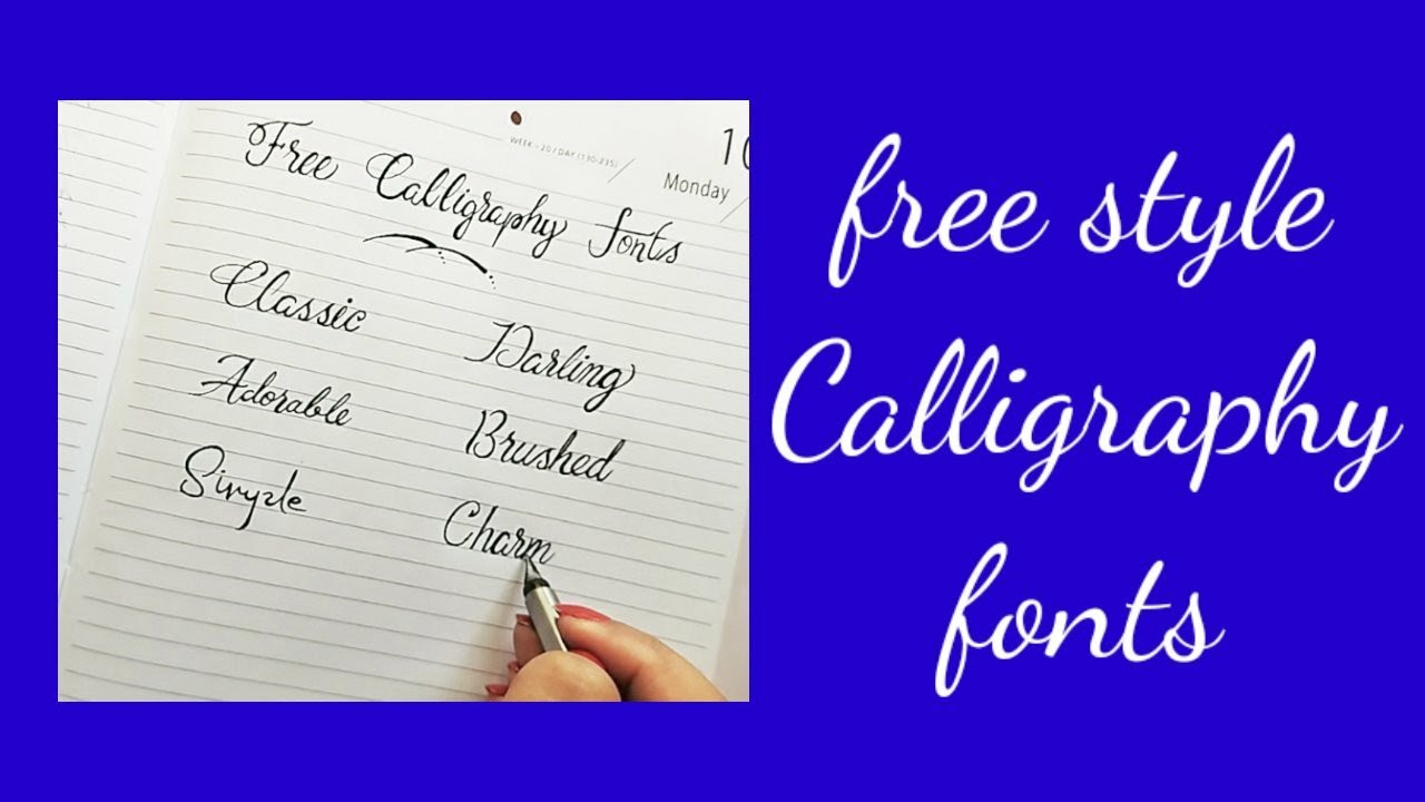 Most popular Calligraphy fonts handwriting_10 best calligraphy ...
