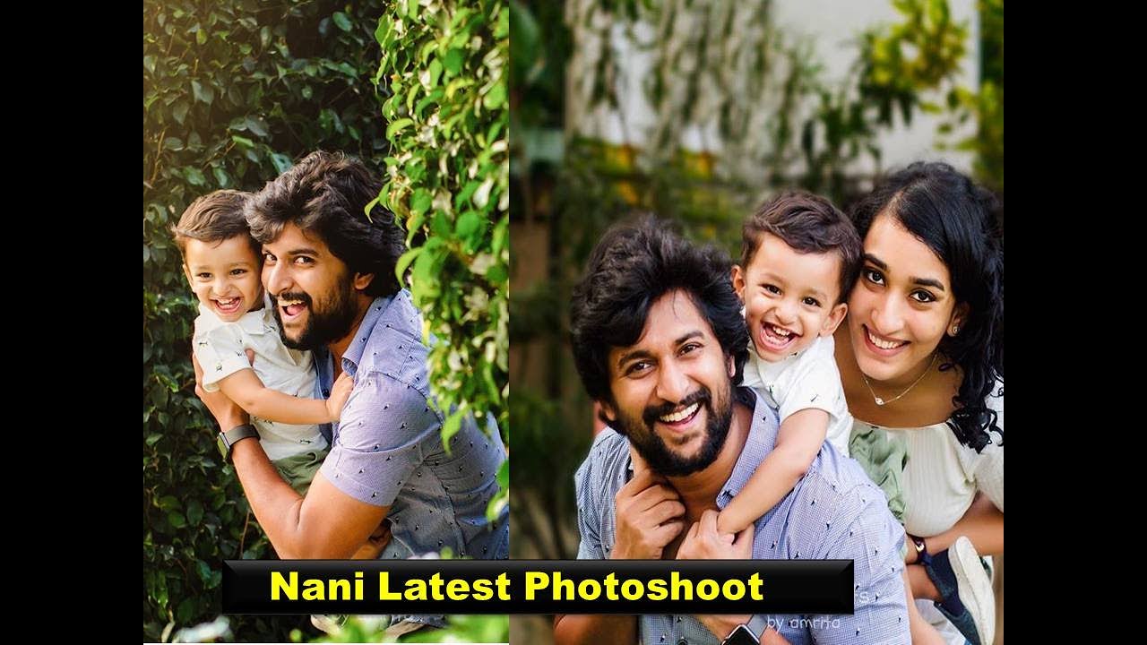 Nani Latest Photoshoot with his Son || Nani, Anjana & Arjun - YouTube
