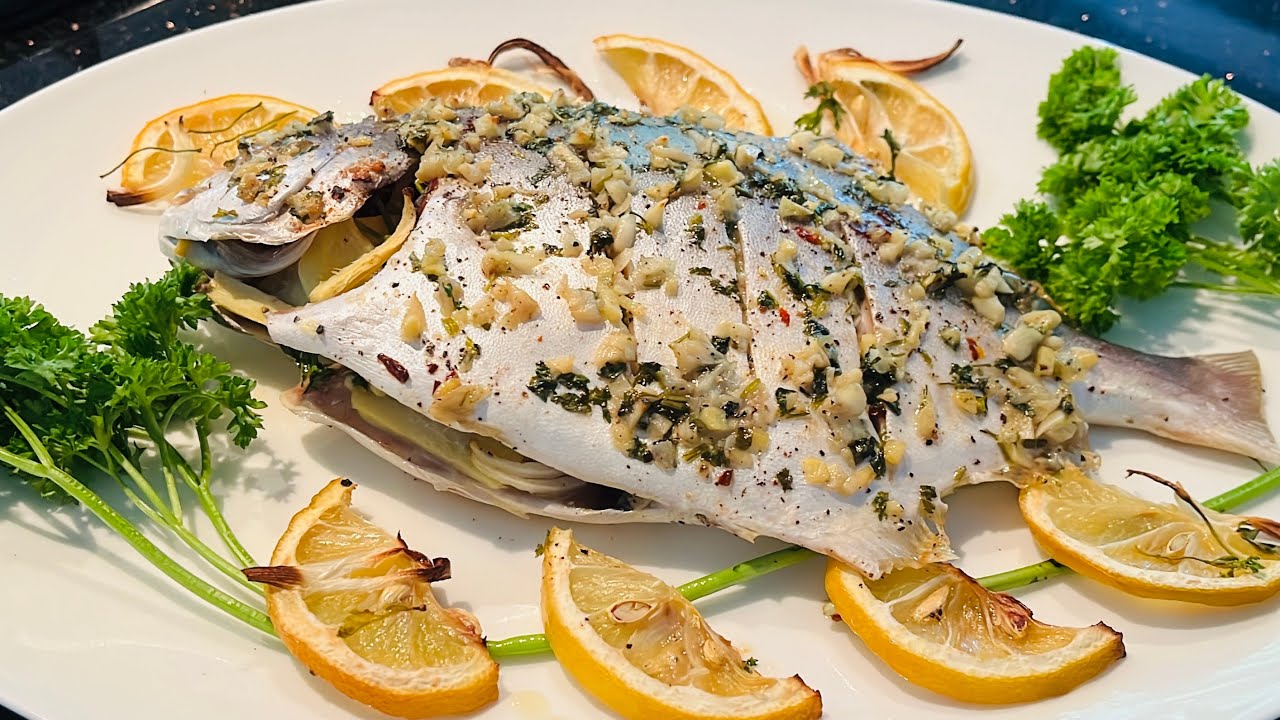 BAKED POMFRET FISH - YouTube