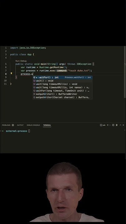 How To Execute an External Command with Java #airhacks #java #shorts # ...