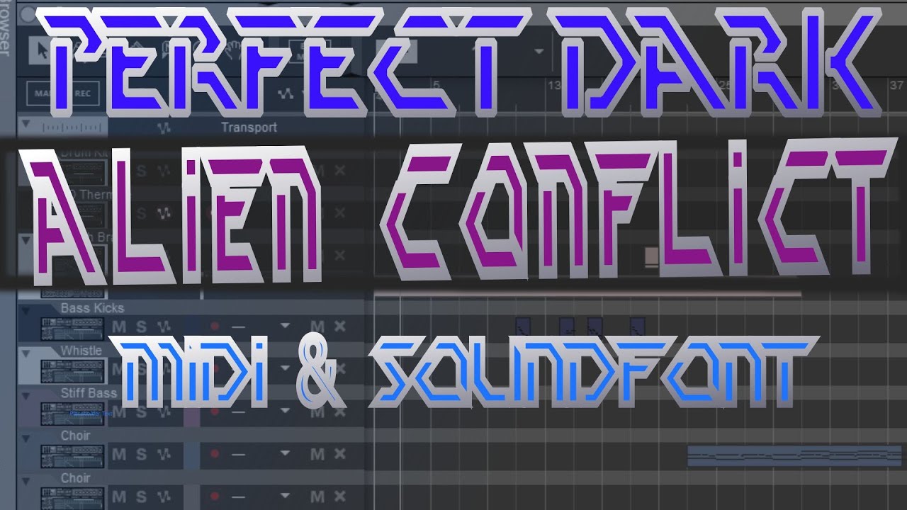 Perfect Dark N64 - Alien Conflict [Midi & Soundfont] - YouTube