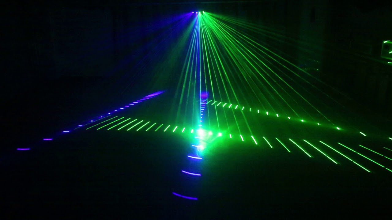 6 Eyes laser stage light - YouTube
