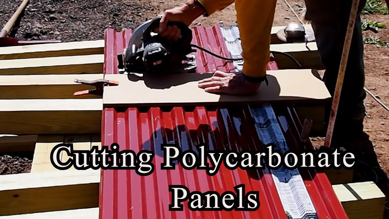 Cutting Polycarbonate Panels - YouTube