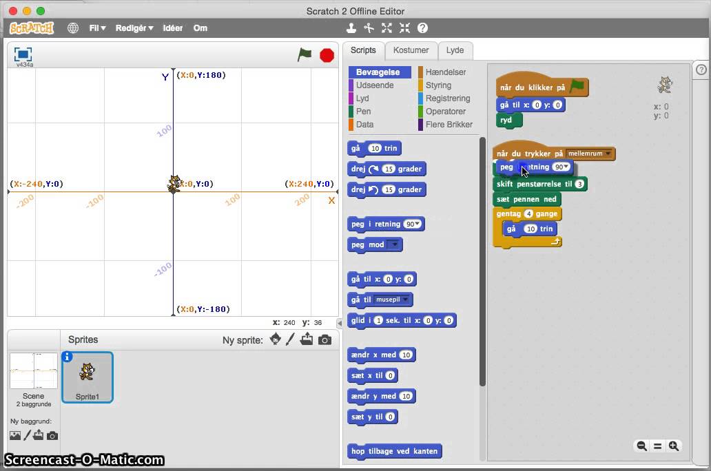 Projekt omkring programmering i skolen introduktion scratch i geometri og m?ling - YouTube