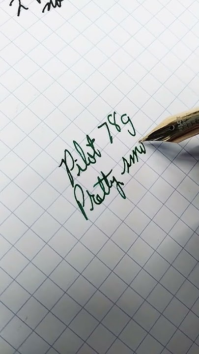 Pilot 78g Fountain Pen - YouTube