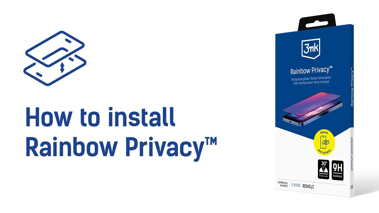 3mk Rainbow Privacy™ - How to install? - YouTube