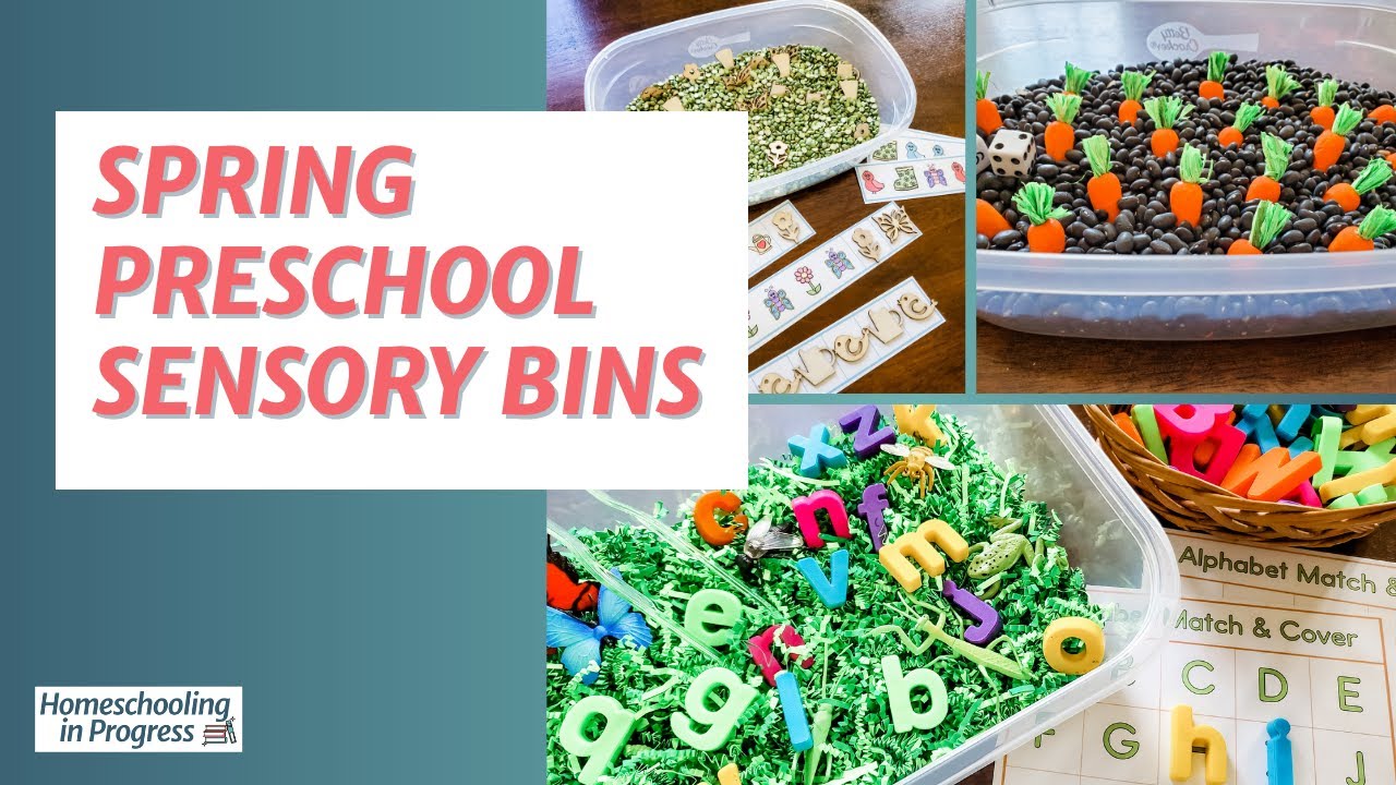 Spring Sensory Bins for Preschoolers - YouTube