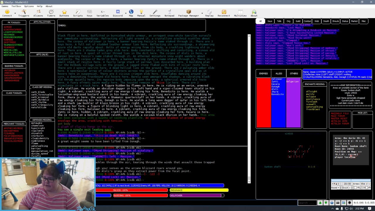 Highlight: Aetolia (Text-Based MUD) PvP Snippets - YouTube