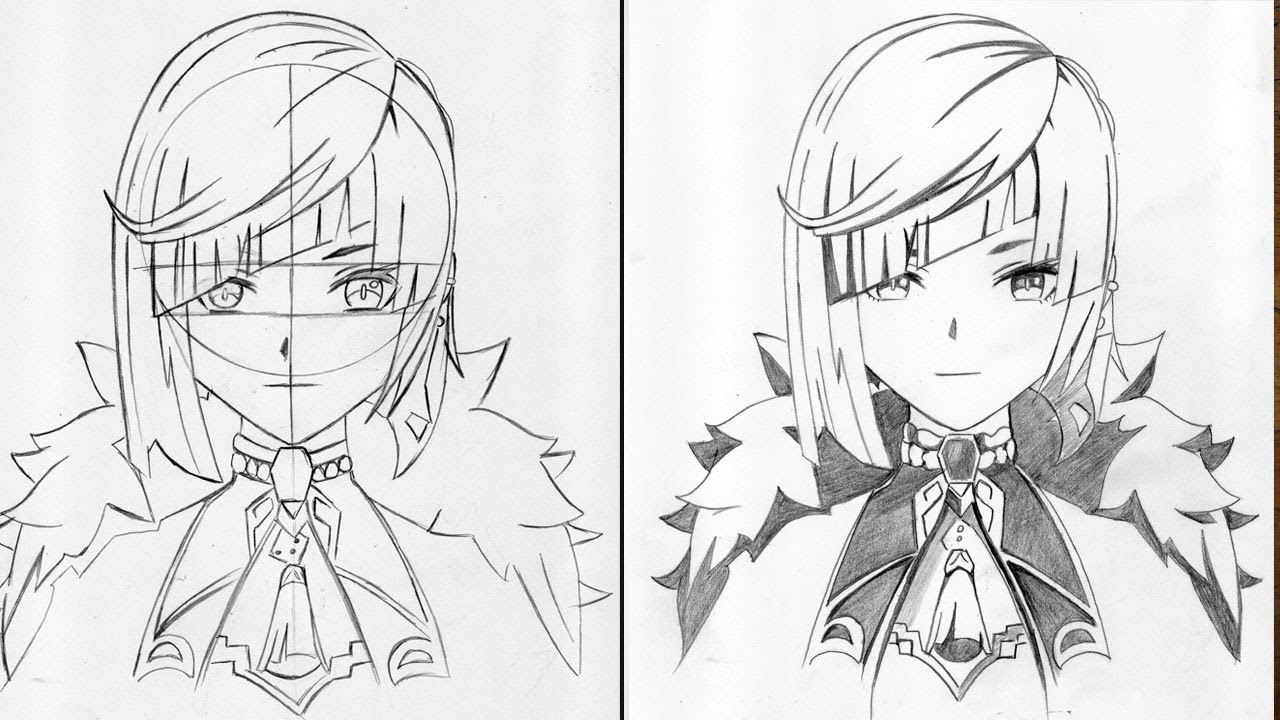 Anime Drawing | How to Draw Yelan Genshin Impact - YouTube