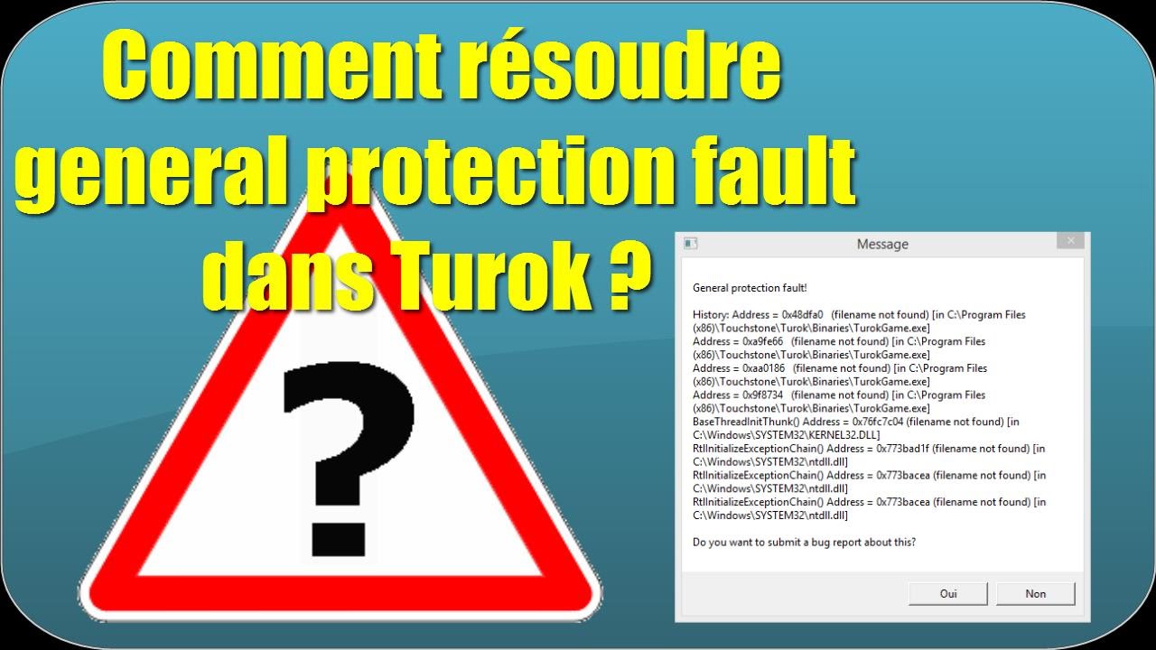 Tuto | Comment résoudre general protection fault dans Turok - YouTube