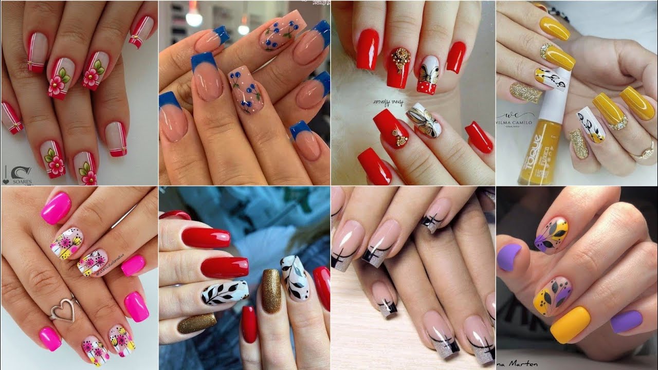 beautiful nail art designs / nail arts / paty wear nails art designs ...