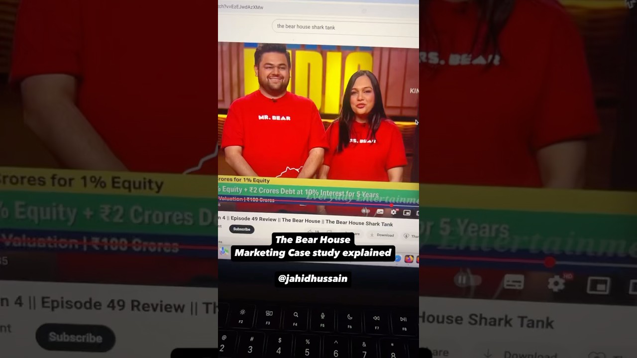 SharkTank India The BearHouse Marketing Case Study | Explained | Jahid Hussain - YouTube
