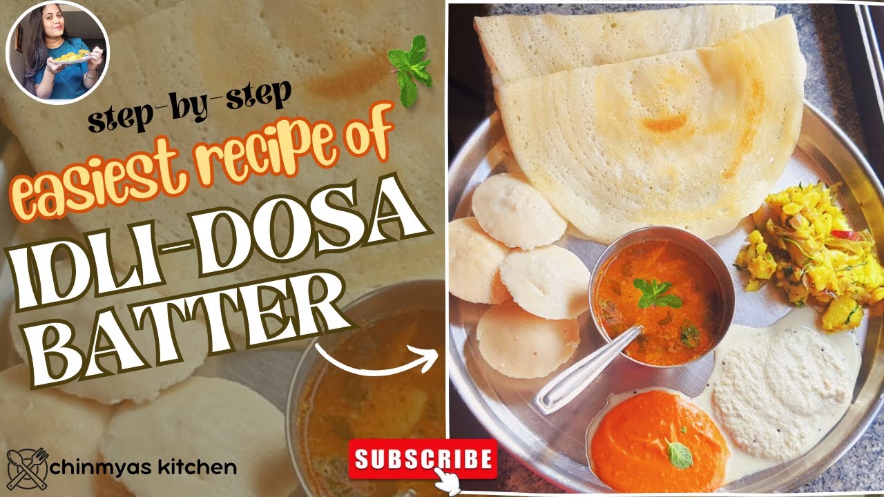 Make crispy dosa at home! ️ Make perfect dosa batter with my easy-to ...