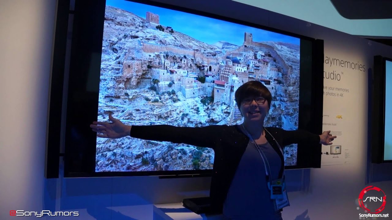 Sony X900A 84-inch 4K TV is HUGE | CES 2013 - YouTube
