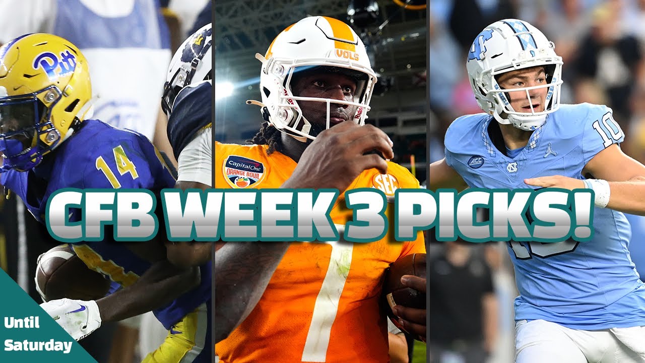 CFB Week 3 Picks: Tennessee v. Florida + Other SEC Bouts, Colorado ...