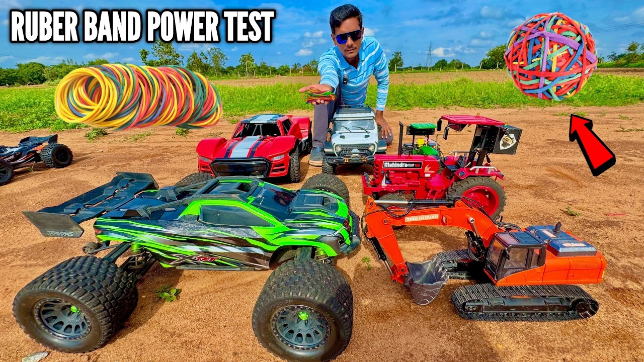 World’s Most Fastest Powerful RC Monster Car Rubber Band Test - Chatpat ...