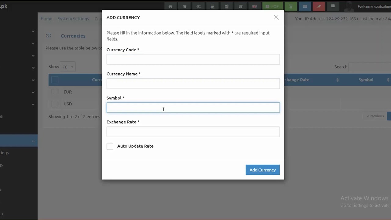 how-to-add-currency-in-businesswala-pk-youtube