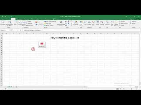 How to insert file in excel cell - YouTube
