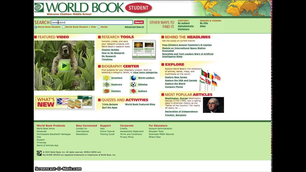 Worldbook Student Tutorial - YouTube